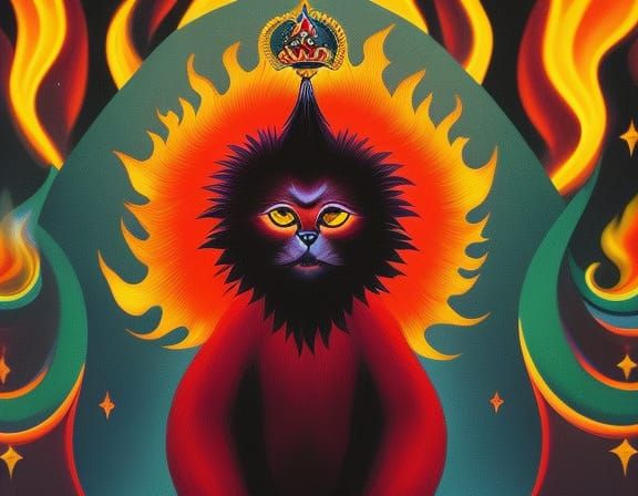 The fire monkey! - AI Generated Artwork - NightCafe Creator