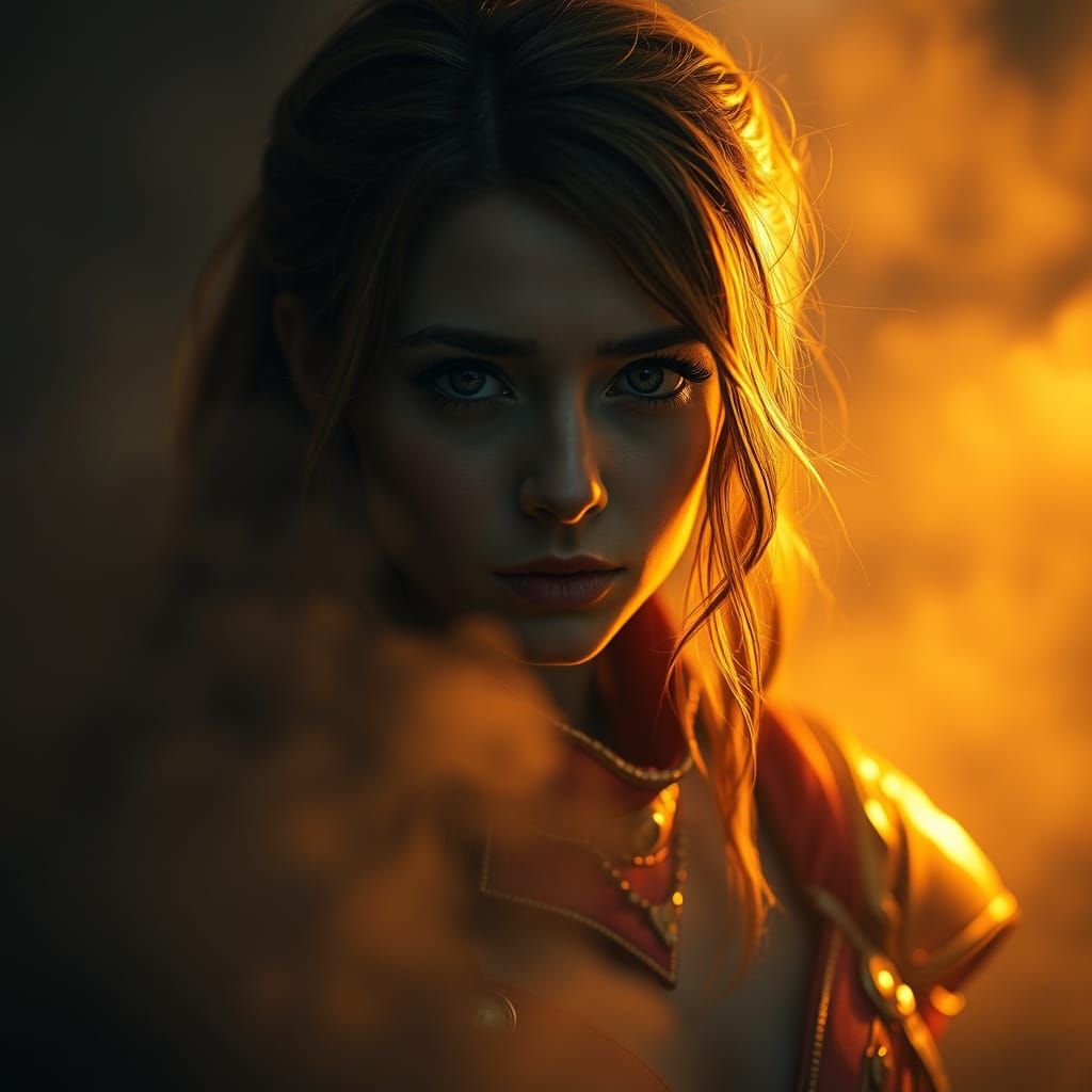 Bobbie Dazzle cutie - Mystical Cosplay Goddess in Golden Lig...