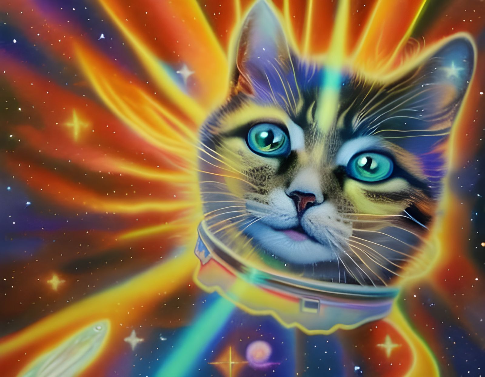 Steve The Cat Is Overwhelmed By The Enormity Of The Universe - AI ...