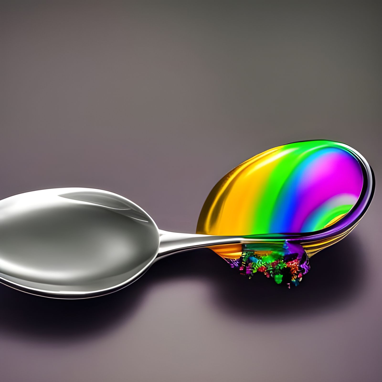 Rainbow spoon - AI Generated Artwork - NightCafe Creator