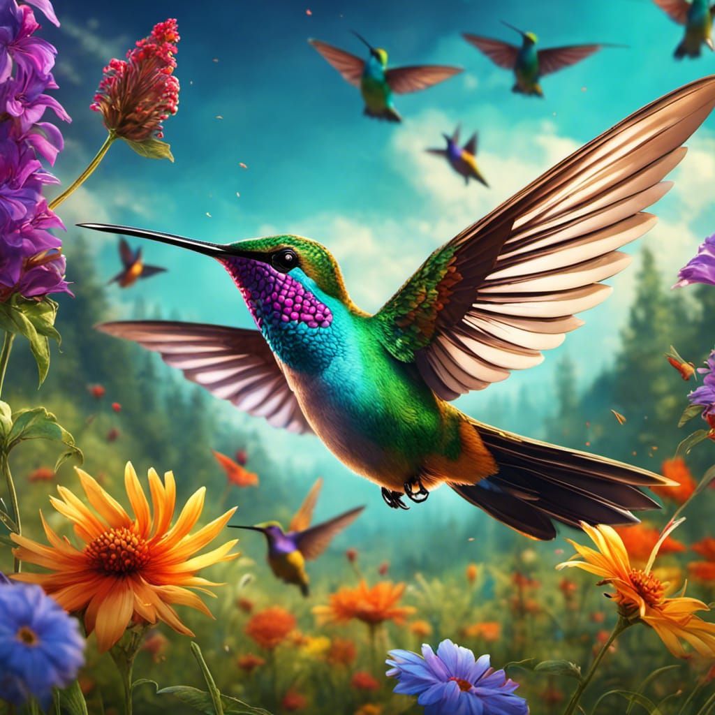 Vibrant Nectar - AI Generated Artwork - NightCafe Creator