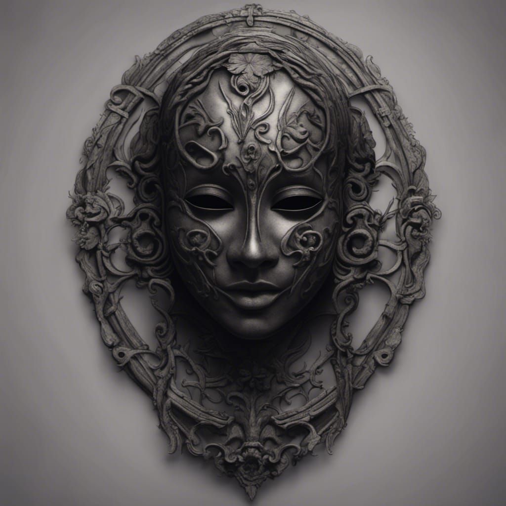 Ebony mask1 - AI Generated Artwork - NightCafe Creator