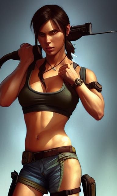 Lara Croft Art - AI Generated Artwork - NightCafe Creator