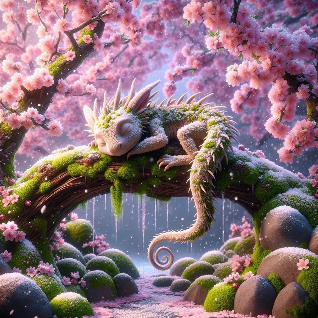 Sleepy Dragon - AI Generated Artwork - NightCafe Creator