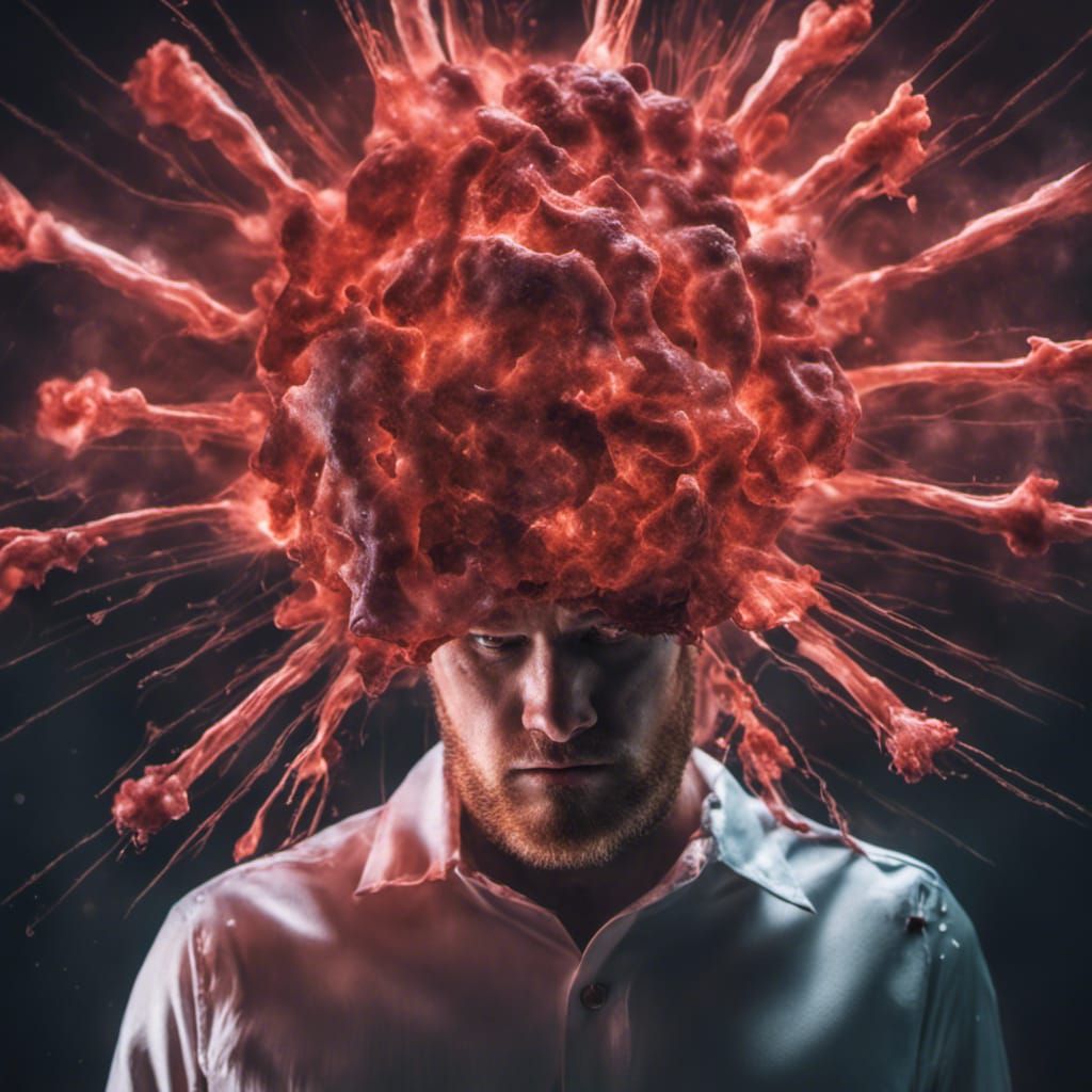 Sad Chad Has An Exploding Head full of wet fractal meat - AI Generated ...