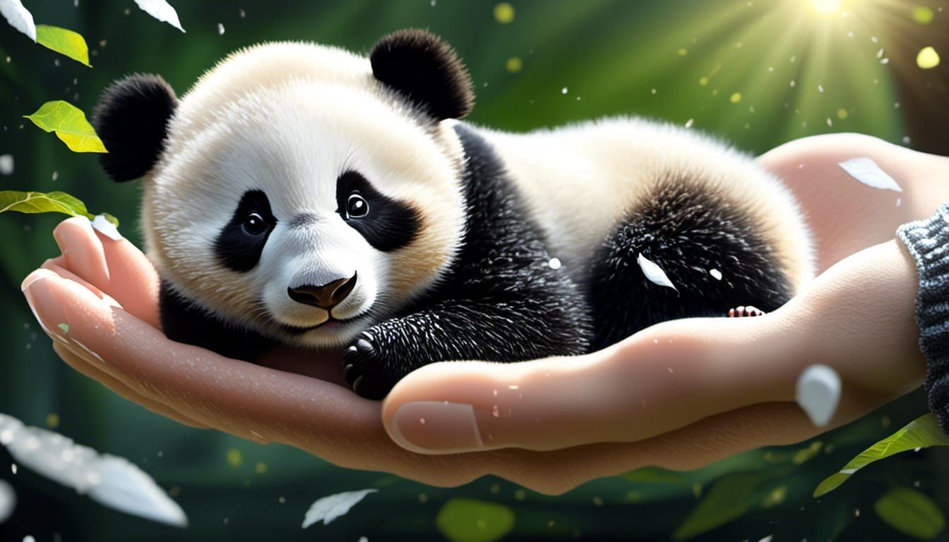 Baby panda - AI Generated Artwork - NightCafe Creator