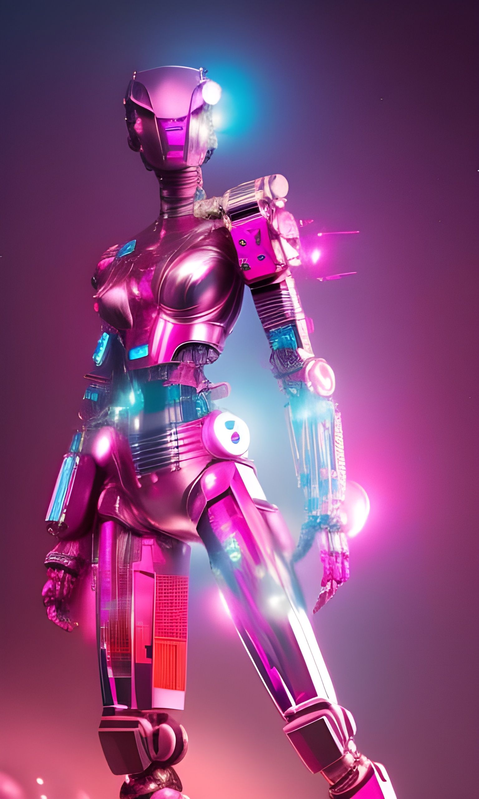 Glam-bot - AI Generated Artwork - NightCafe Creator