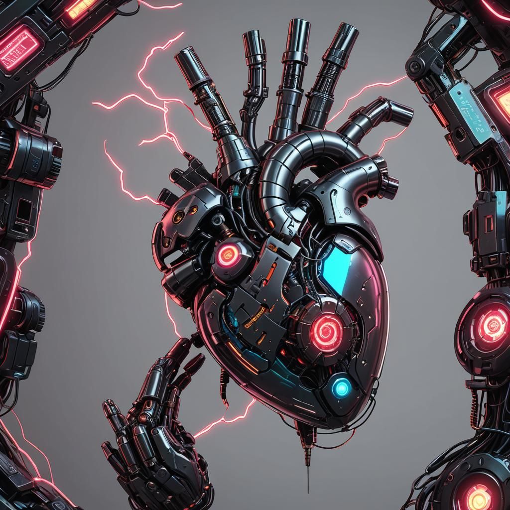 cyberpunk heart - AI Generated Artwork - NightCafe Creator
