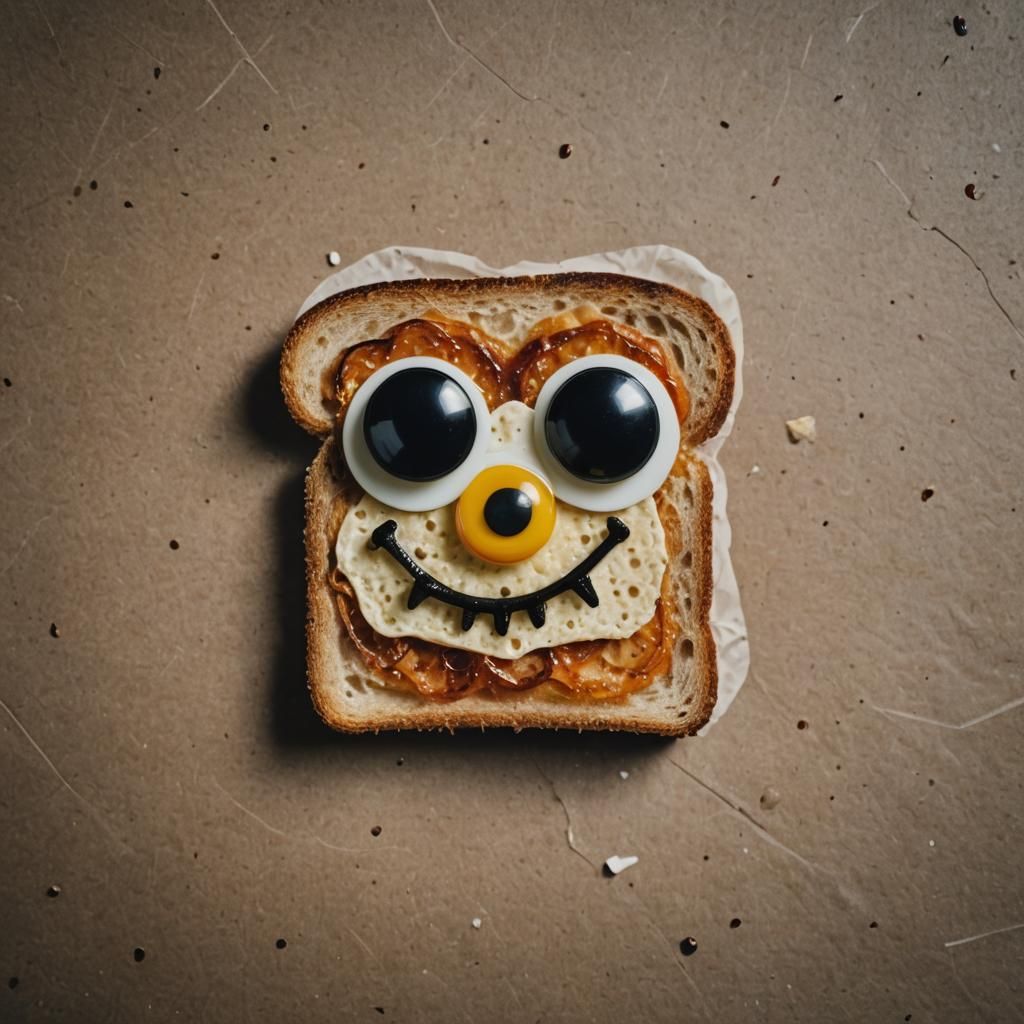 Googly toast!! - AI Generated Artwork - NightCafe Creator