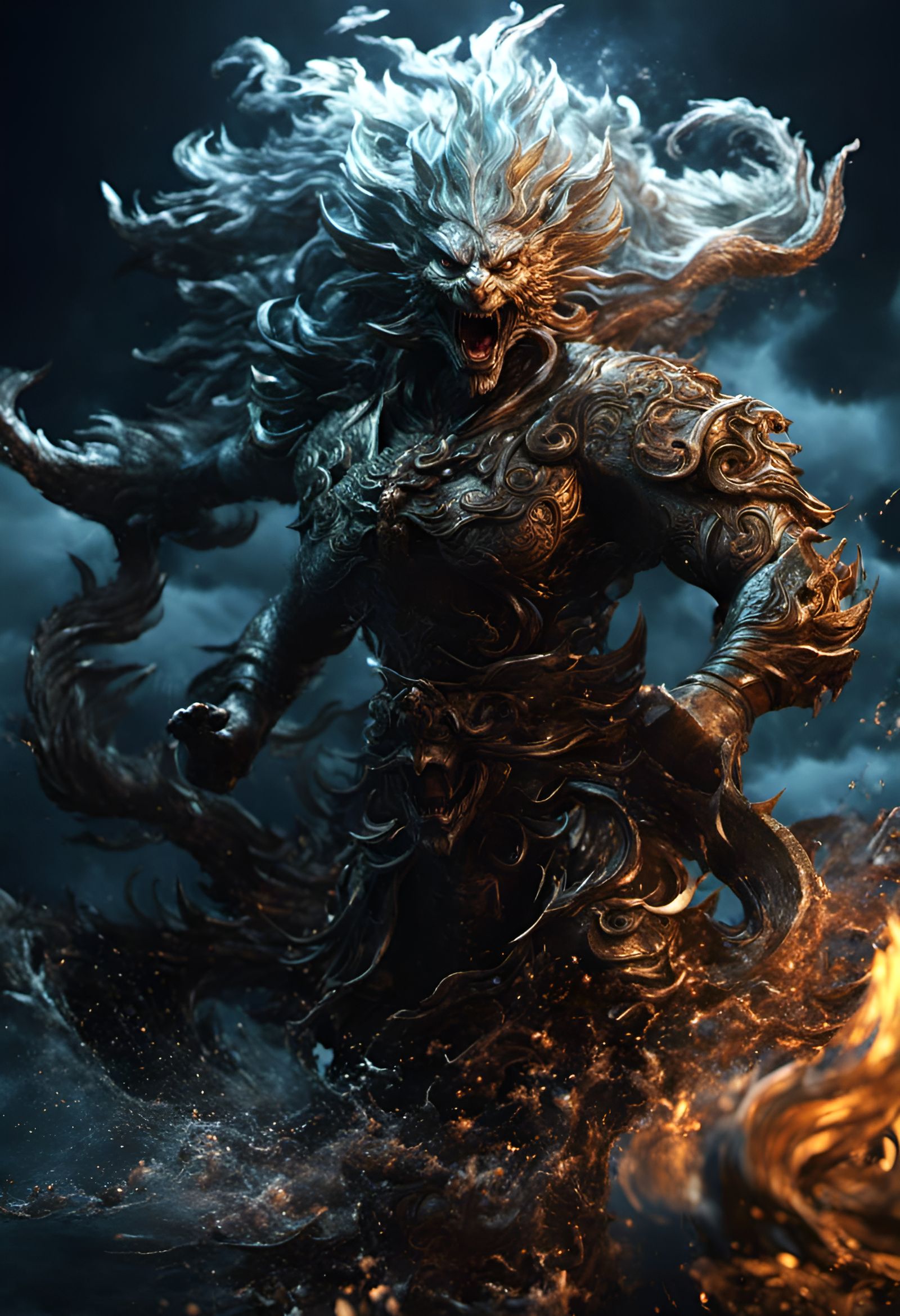 Raging Seas - AI Generated Artwork - NightCafe Creator