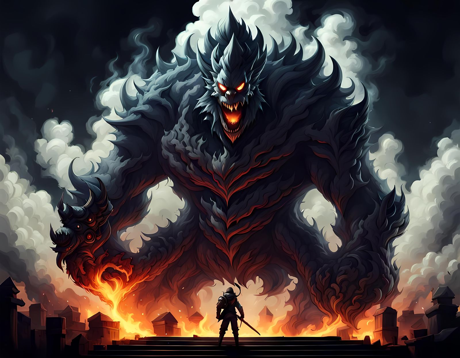 the smoke monster - AI Generated Artwork - NightCafe Creator