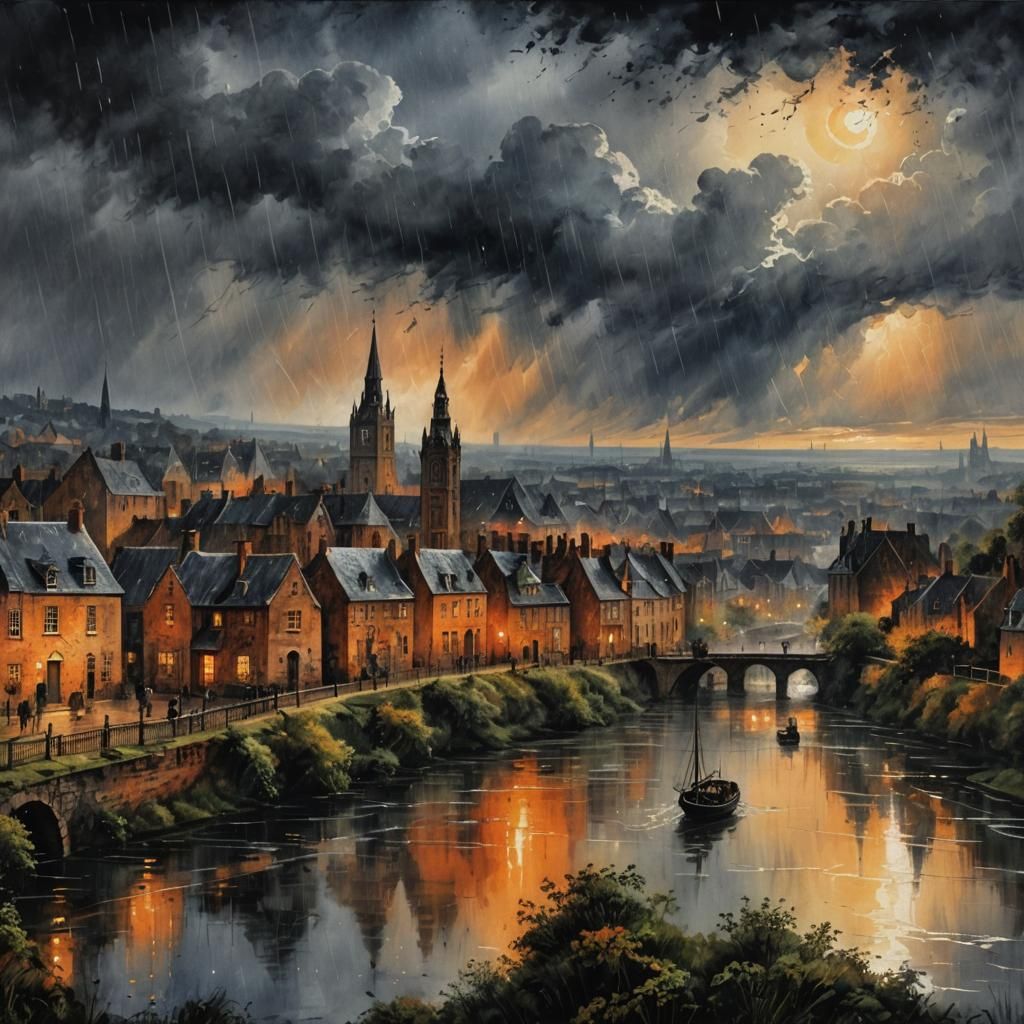 It was a dark, stormy night... - AI Generated Artwork - NightCafe Creator