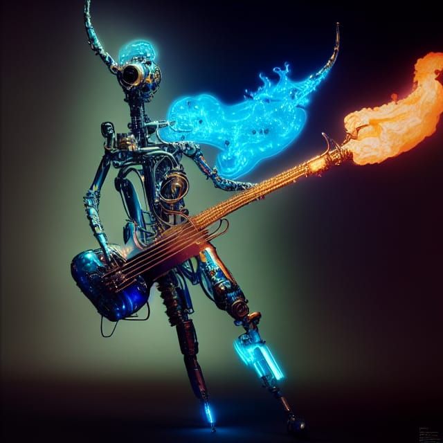 Ultimate Flaming Guitar 🔥🎸🔥 : r/AIGrinding
