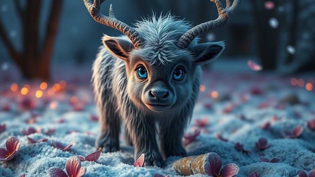 Prehistoric Reindeer beast - Enchanting Prehistoric Reindeer...