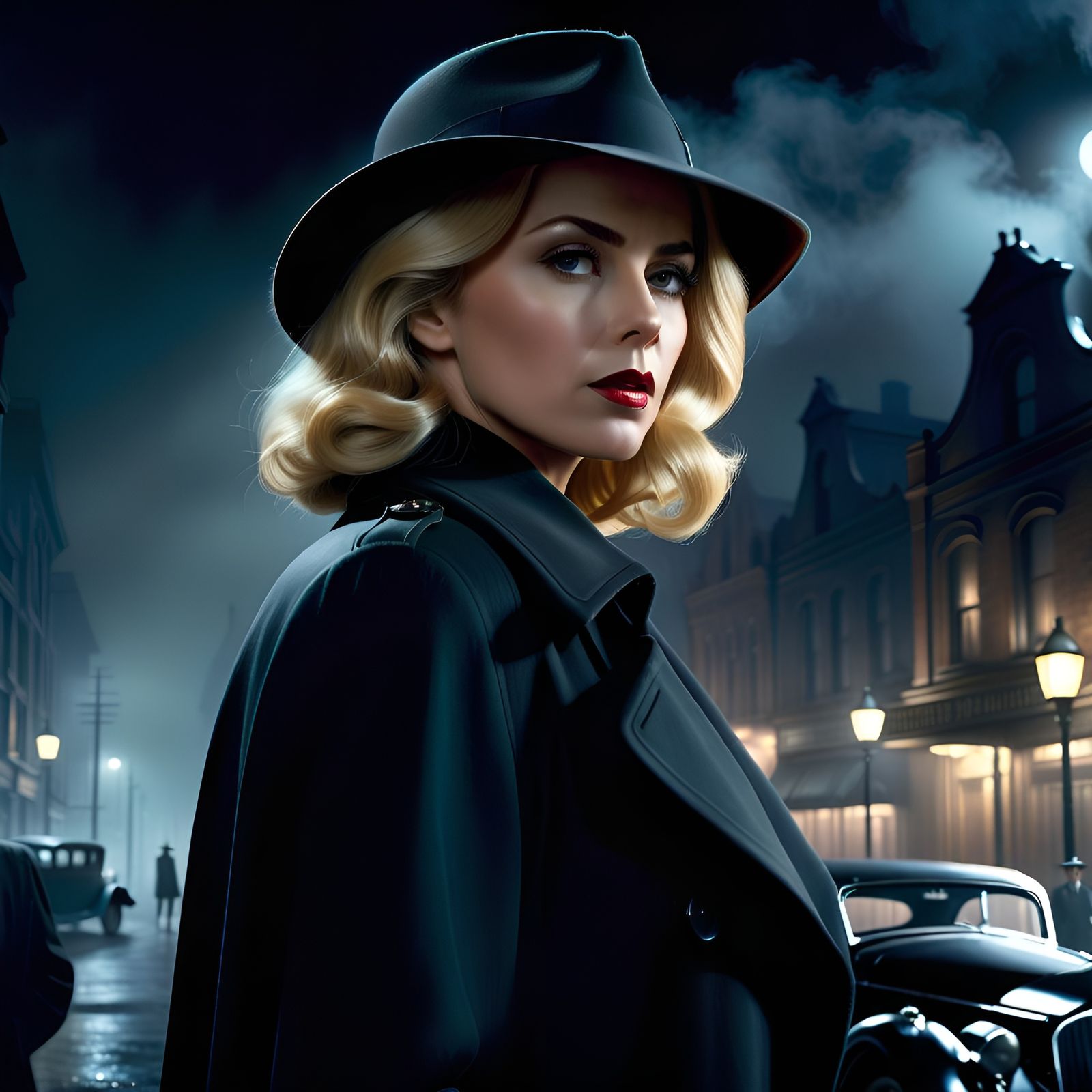 female detective - AI Generated Artwork - NightCafe Creator