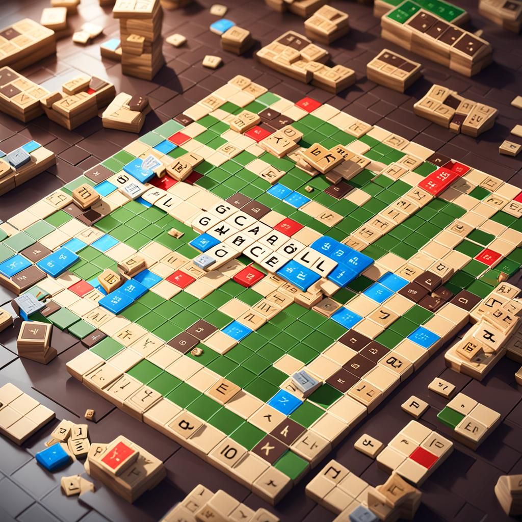 Scrabble themed world - AI Generated Artwork - NightCafe Creator