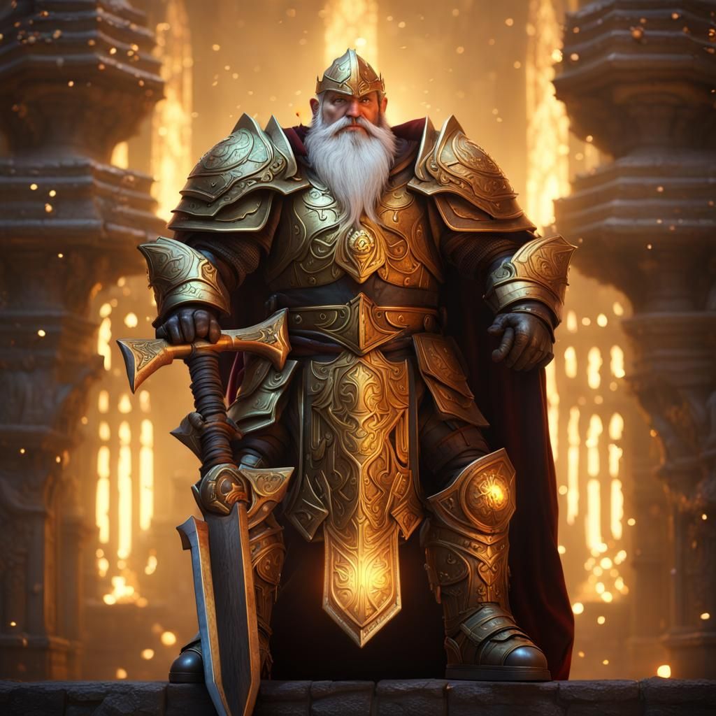 Dwarf Paladin - AI Generated Artwork - NightCafe Creator