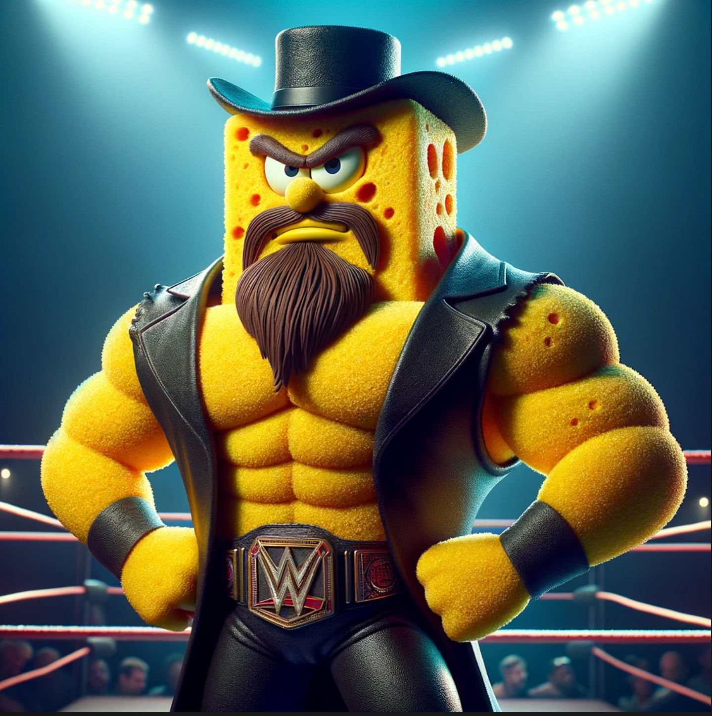 Undertaker SpongeBob - AI Generated Artwork - NightCafe Creator