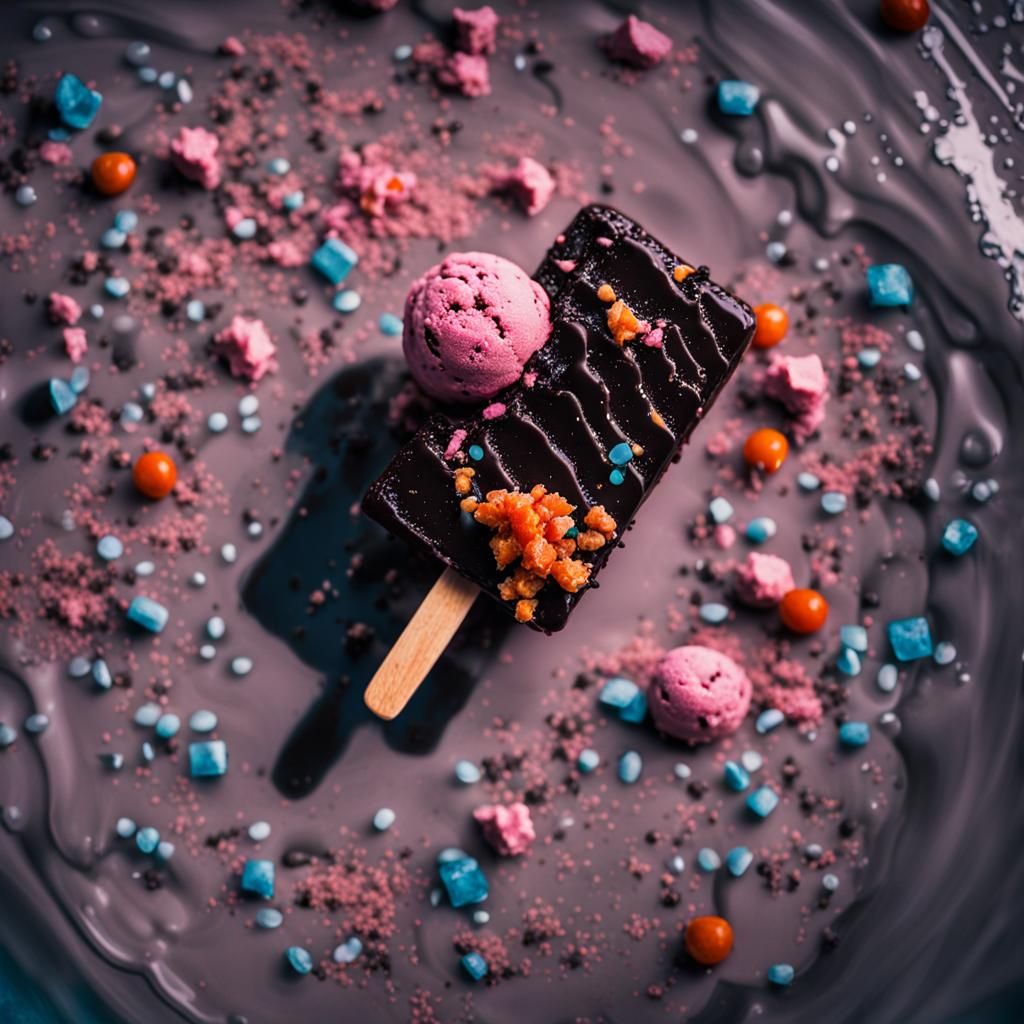 Cosmic Ice - AI Generated Artwork - NightCafe Creator