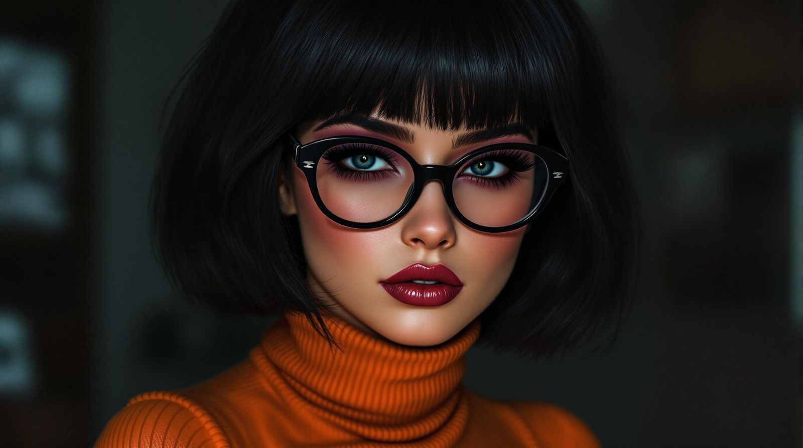 "Hi Scooby!" - Goth Velma Dons Orange Top in Dark, Ethereal ...