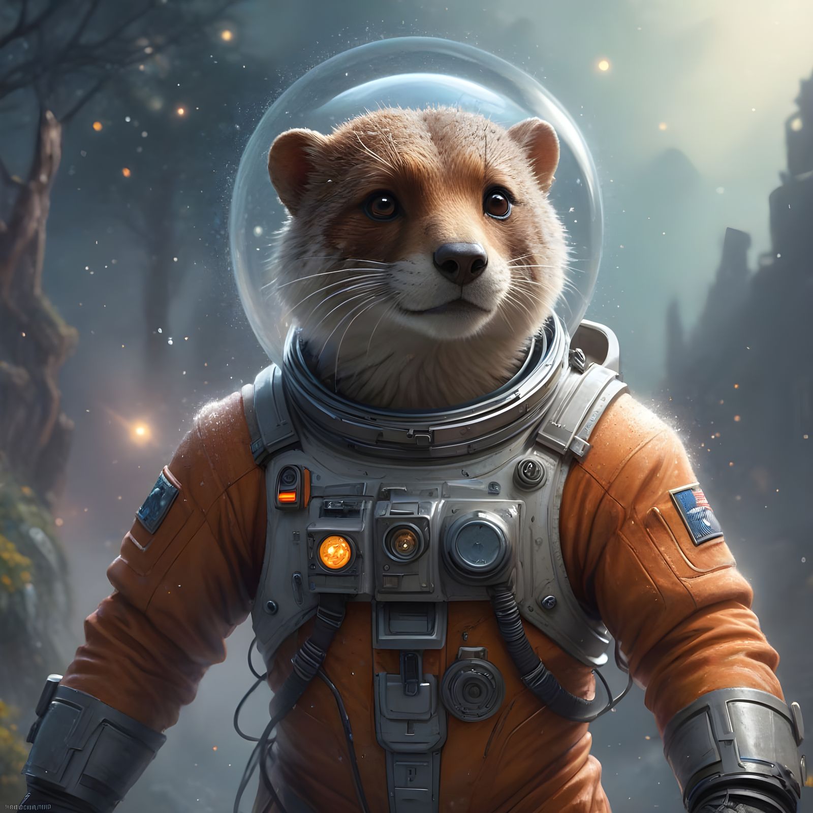 Mongoose in astronaut suit - Mongoose in astronaut suit