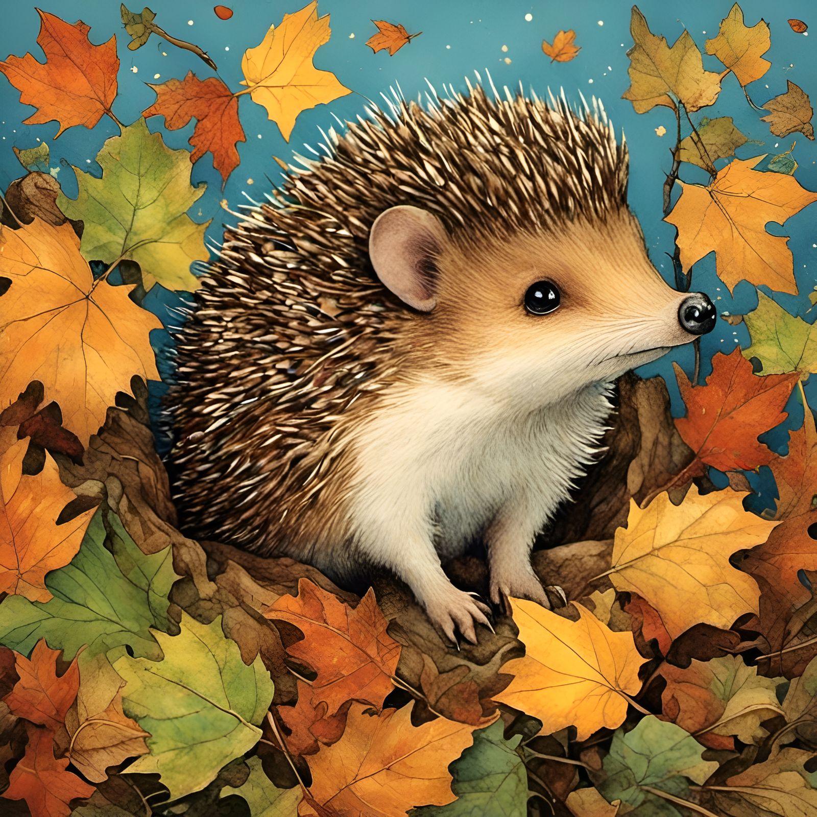 Cute Hedgehog - AI Generated Artwork - NightCafe Creator