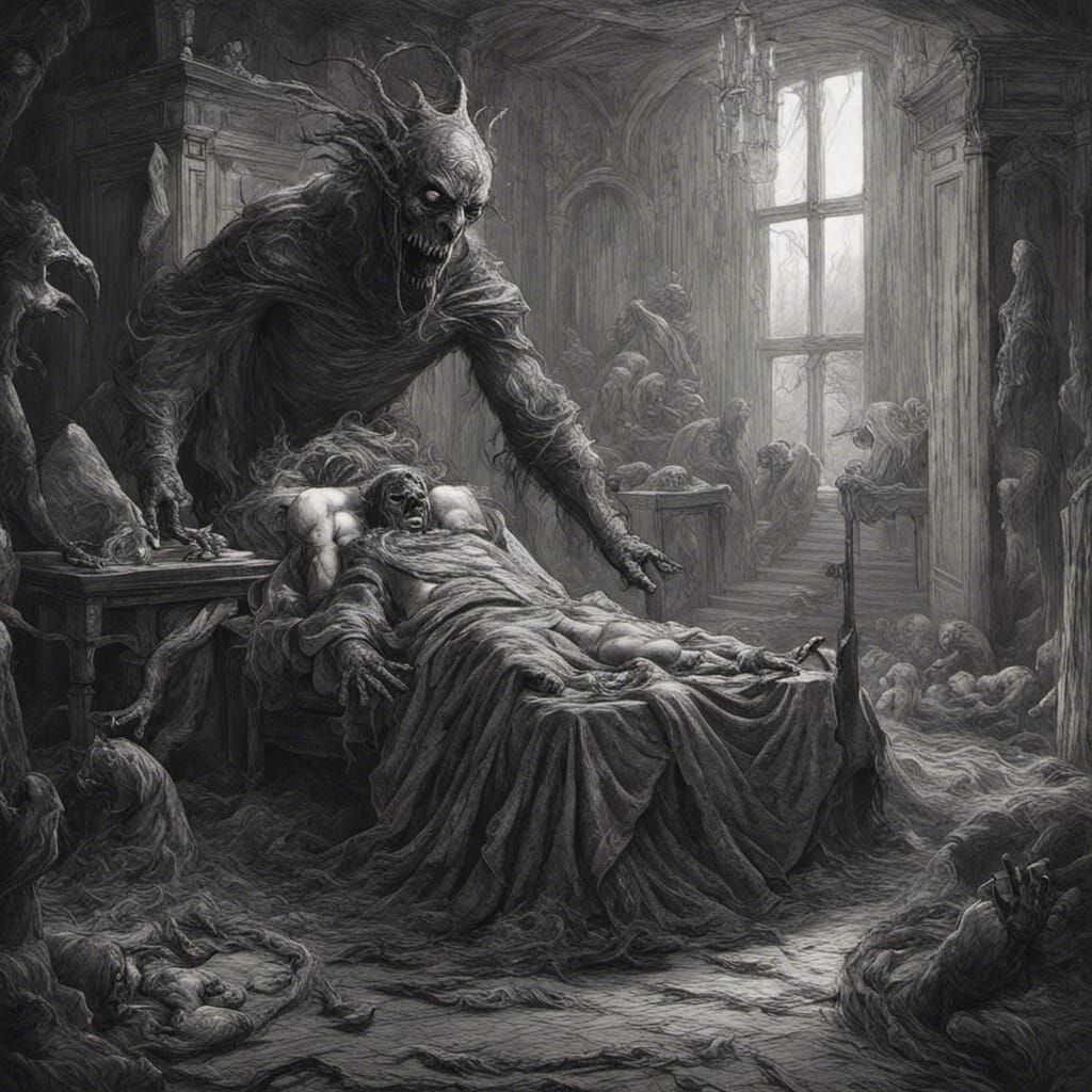Sleep Paralysis Demon - AI Generated Artwork - NightCafe Creator