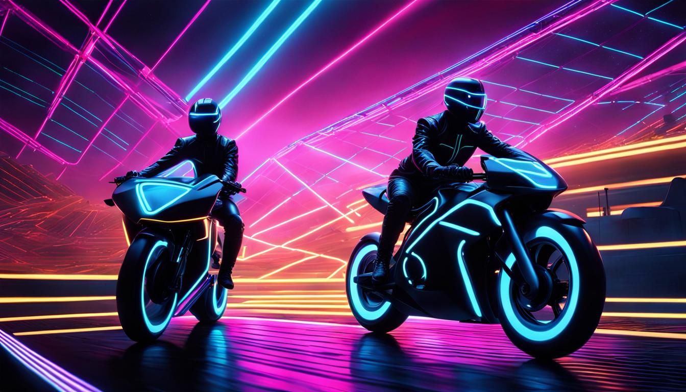 Synthwave Art 5 - AI Generated Artwork - NightCafe Creator