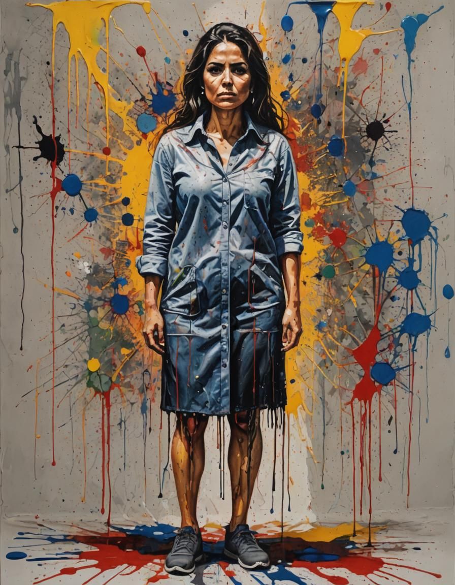 Social Commentary Portrait - AI Generated Artwork - NightCafe Creator