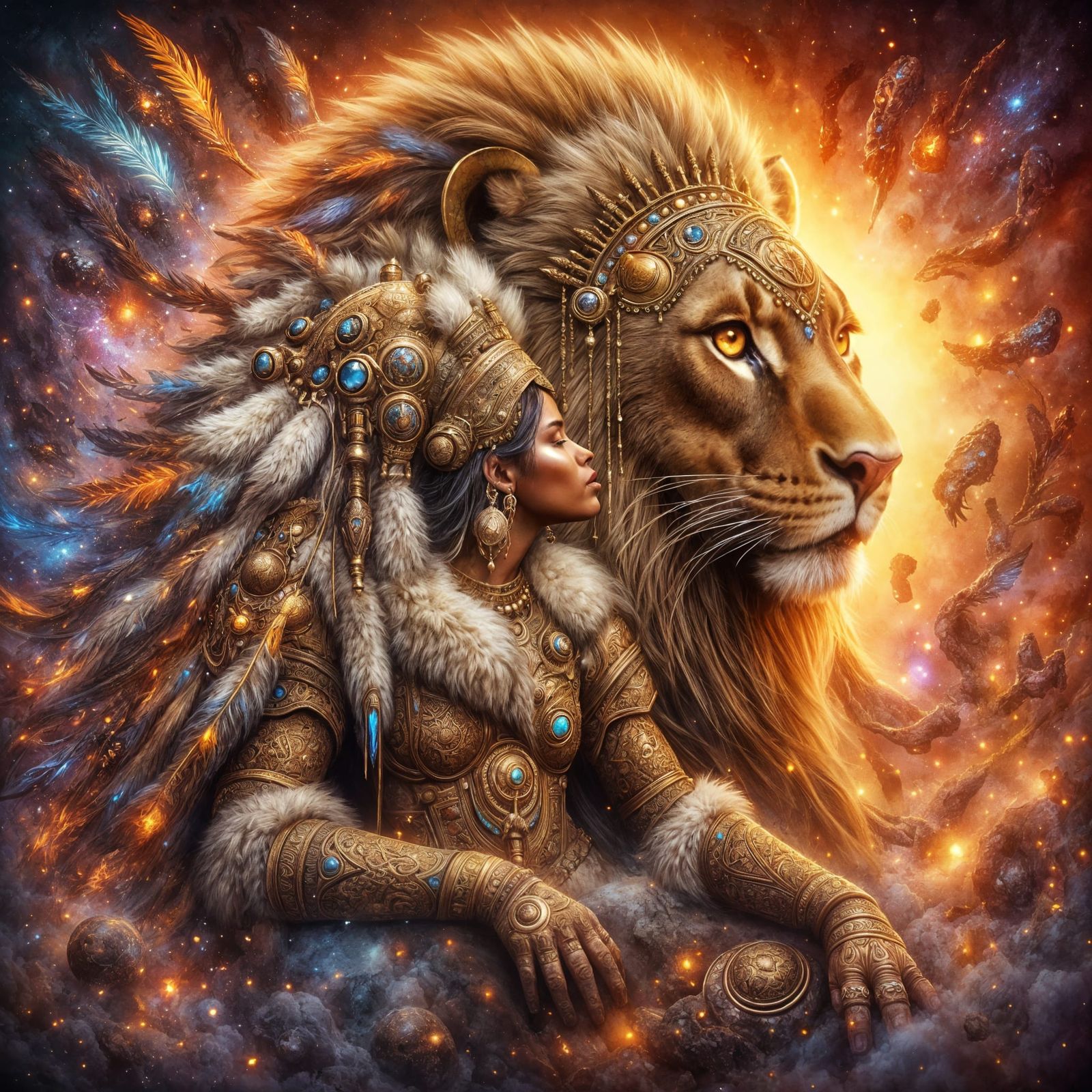 The Lion Queen of the Astral Tribes