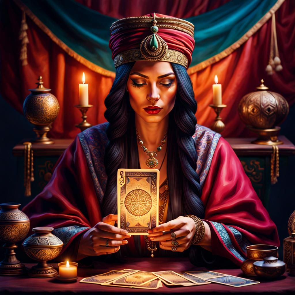 Tarot fortune reader - AI Generated Artwork - NightCafe Creator