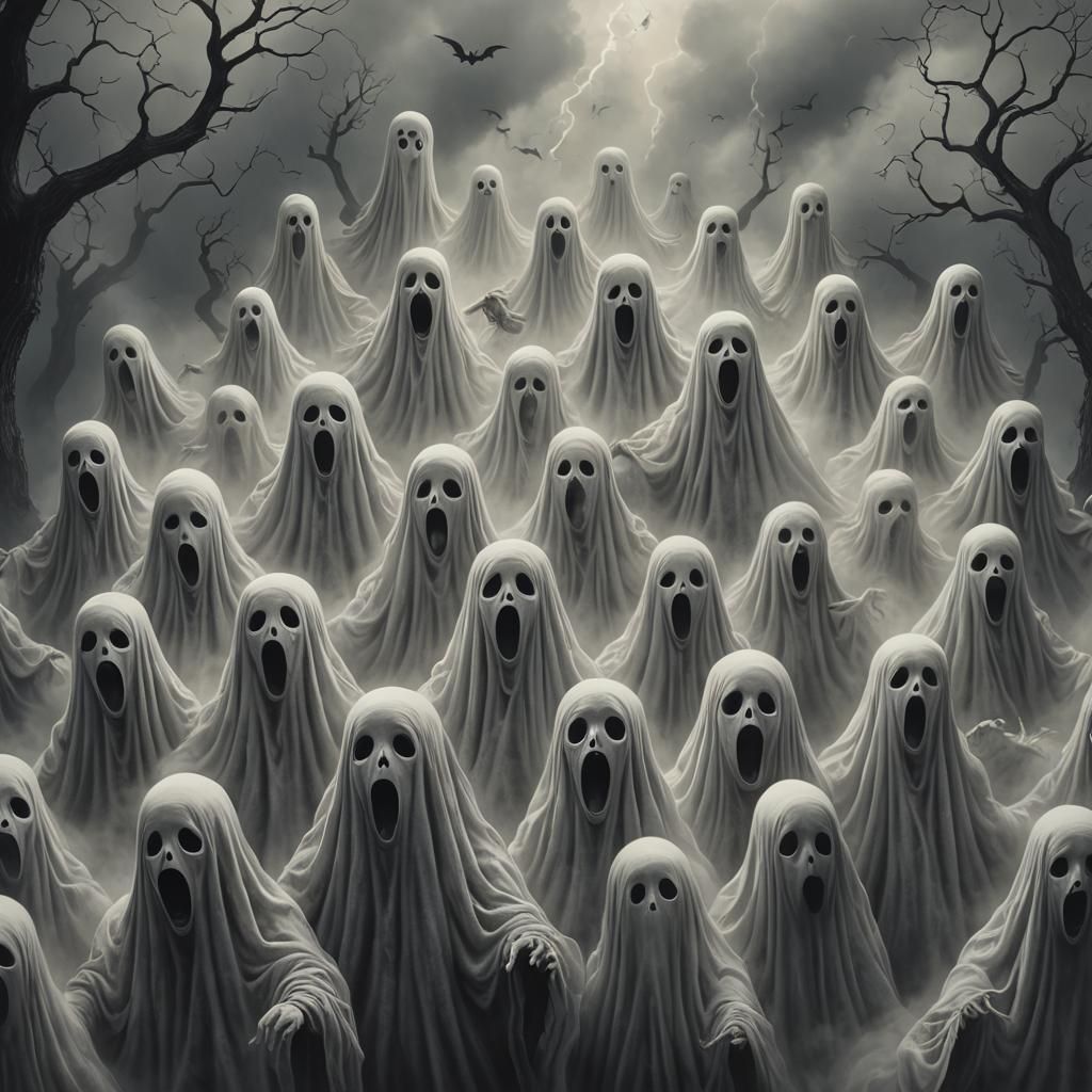 Ghost Choir - AI Generated Artwork - NightCafe Creator