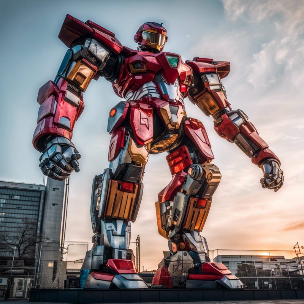 Giant Super Sentai/Tokusatsu/Mecha/Transformer Robot Installation - AI ...