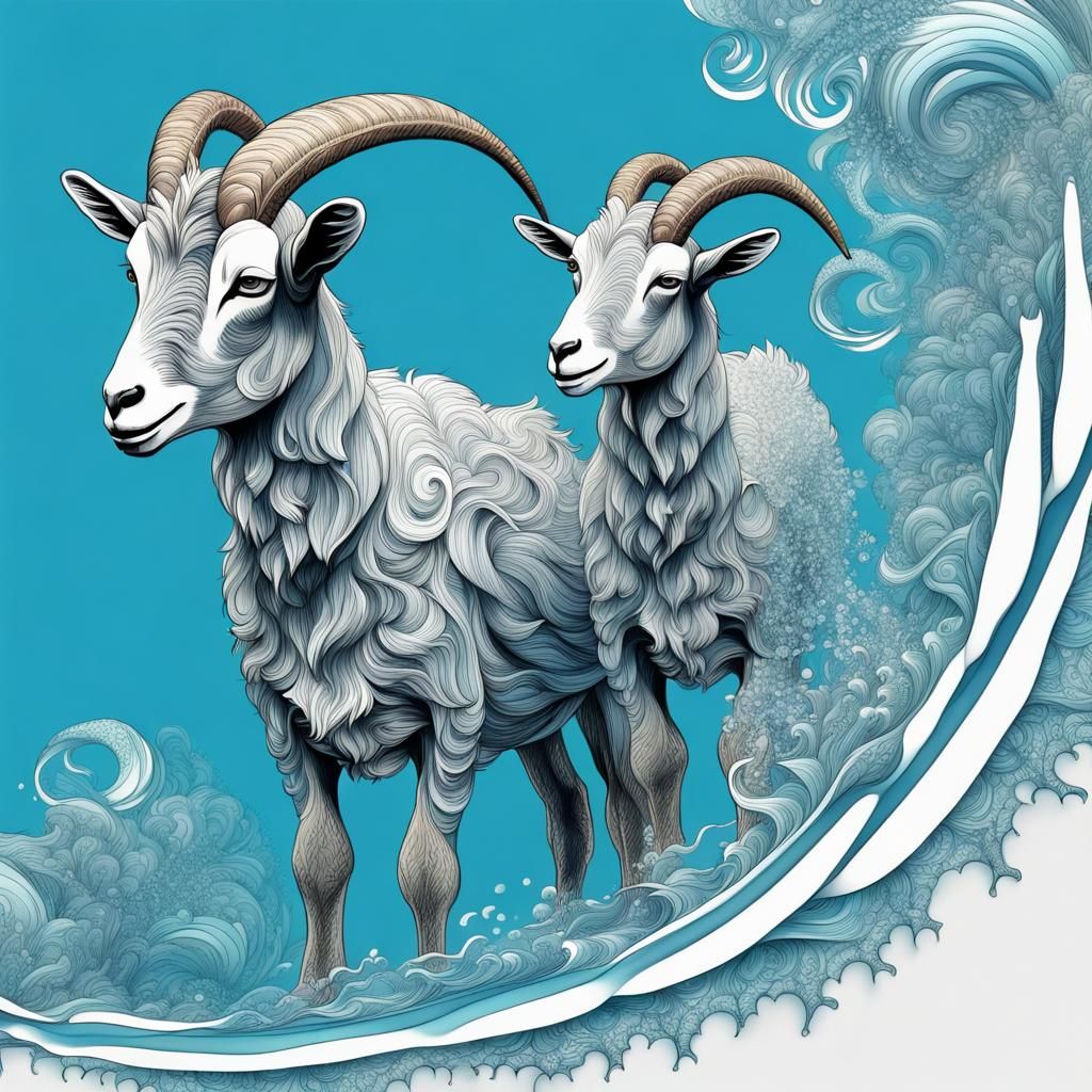Goats - AI Generated Artwork - NightCafe Creator