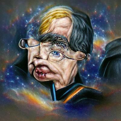 Portrait of Stephen Hawking - AI Generated Artwork - NightCafe Creator