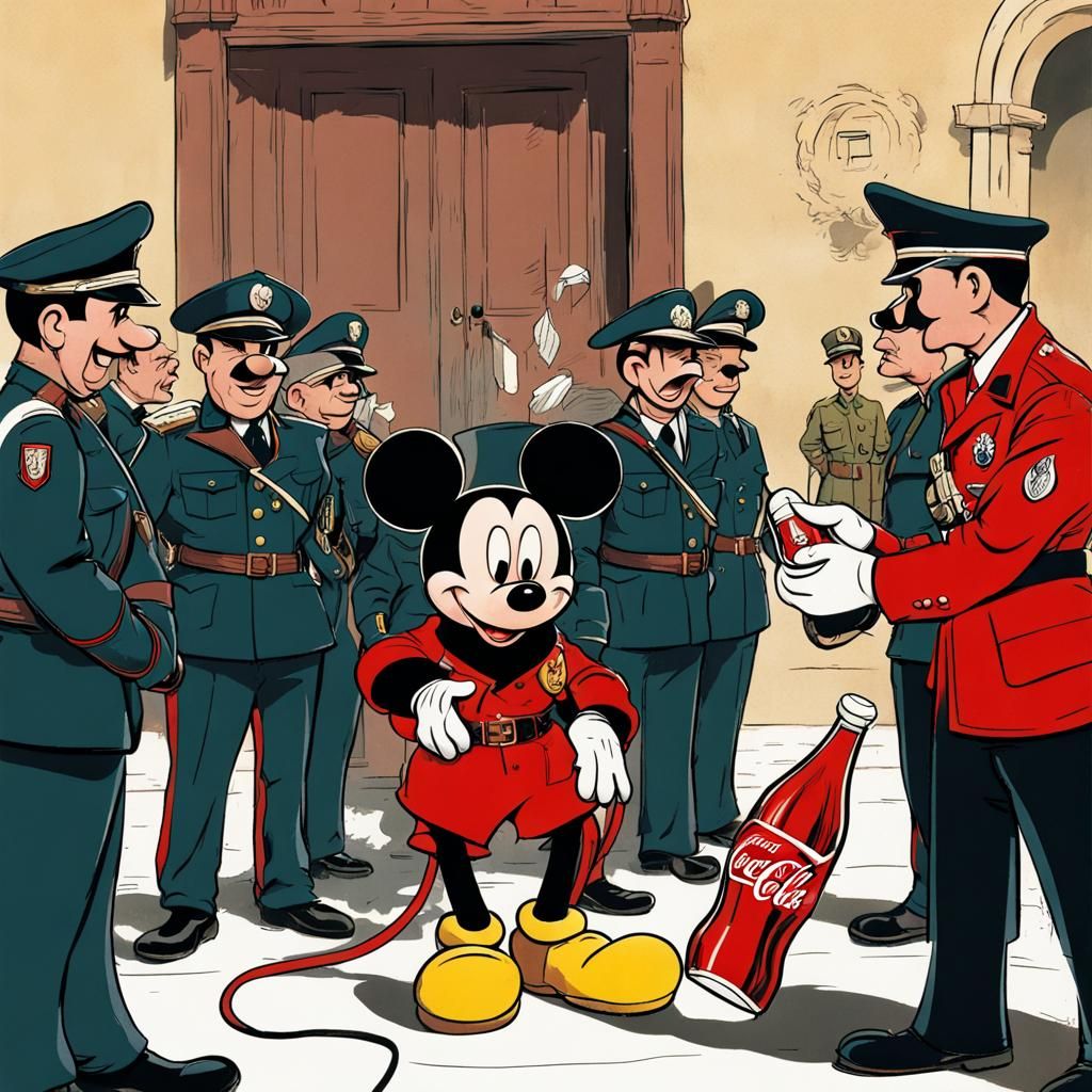Mickey Mouse in Italy - AI Generated Artwork - NightCafe Creator