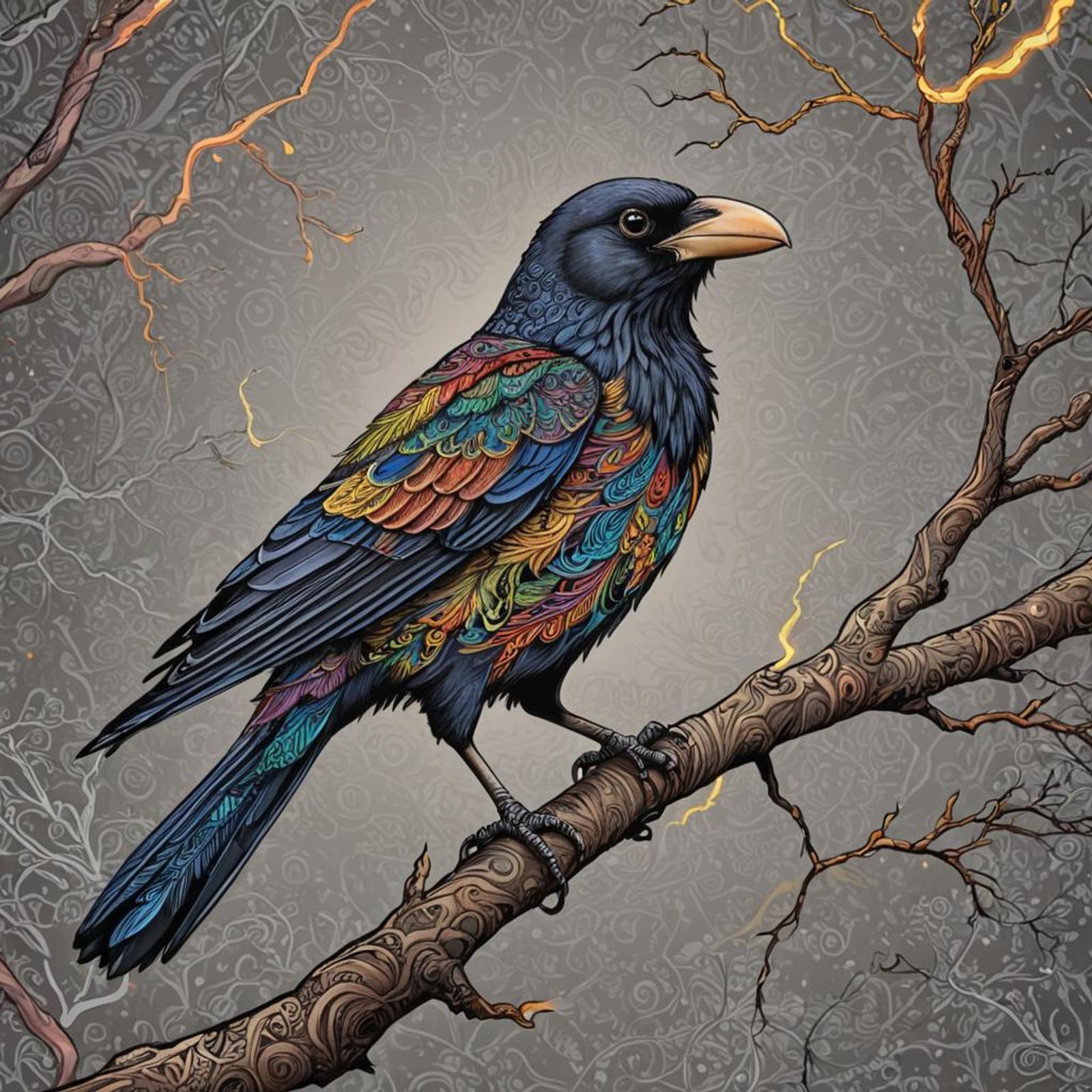 Lightning Crow 5 (RealVisXL v4 Lightning) - AI Generated Artwork ...