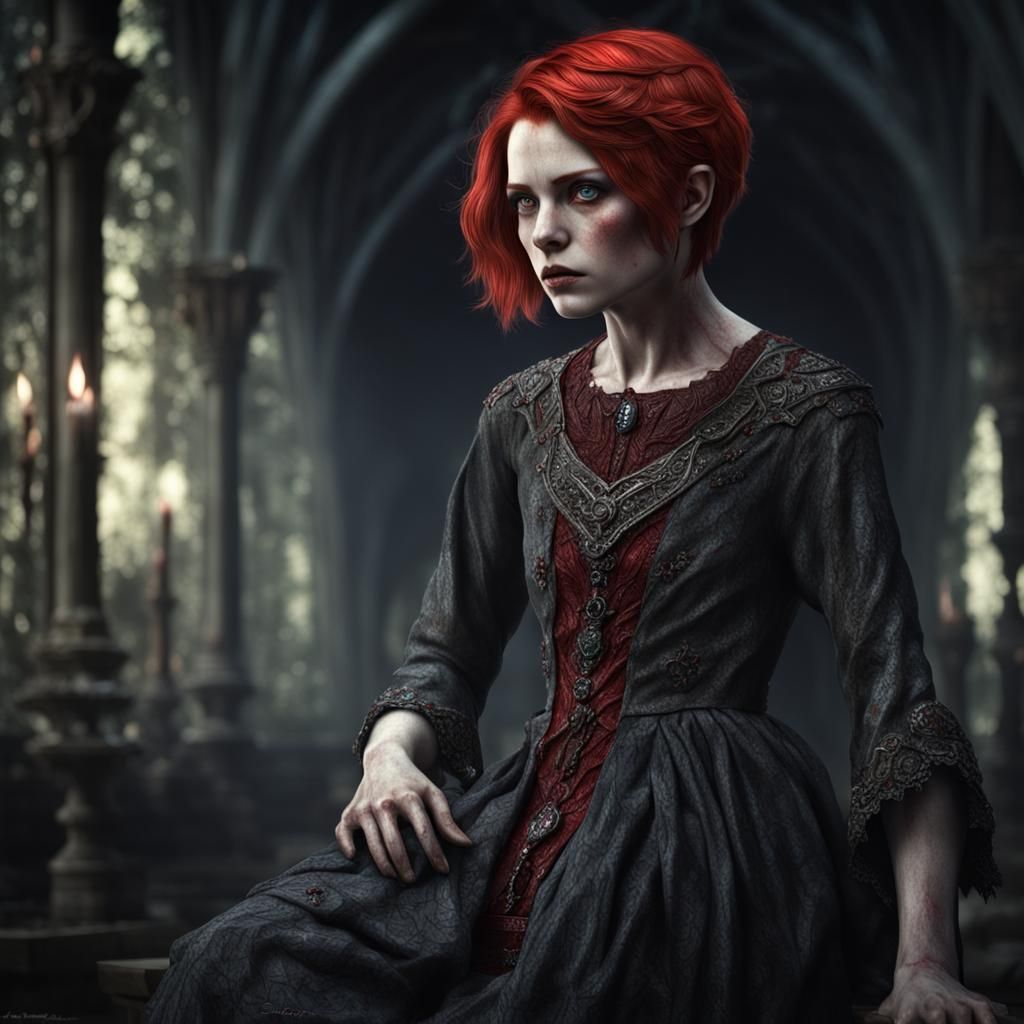 Mary Blood O'Fey in solemn repose - AI Generated Artwork - NightCafe ...