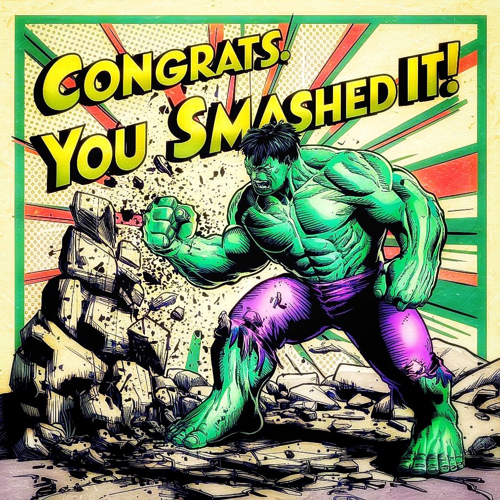 Congrats U Smashed It - AI Generated Artwork - NightCafe Creator