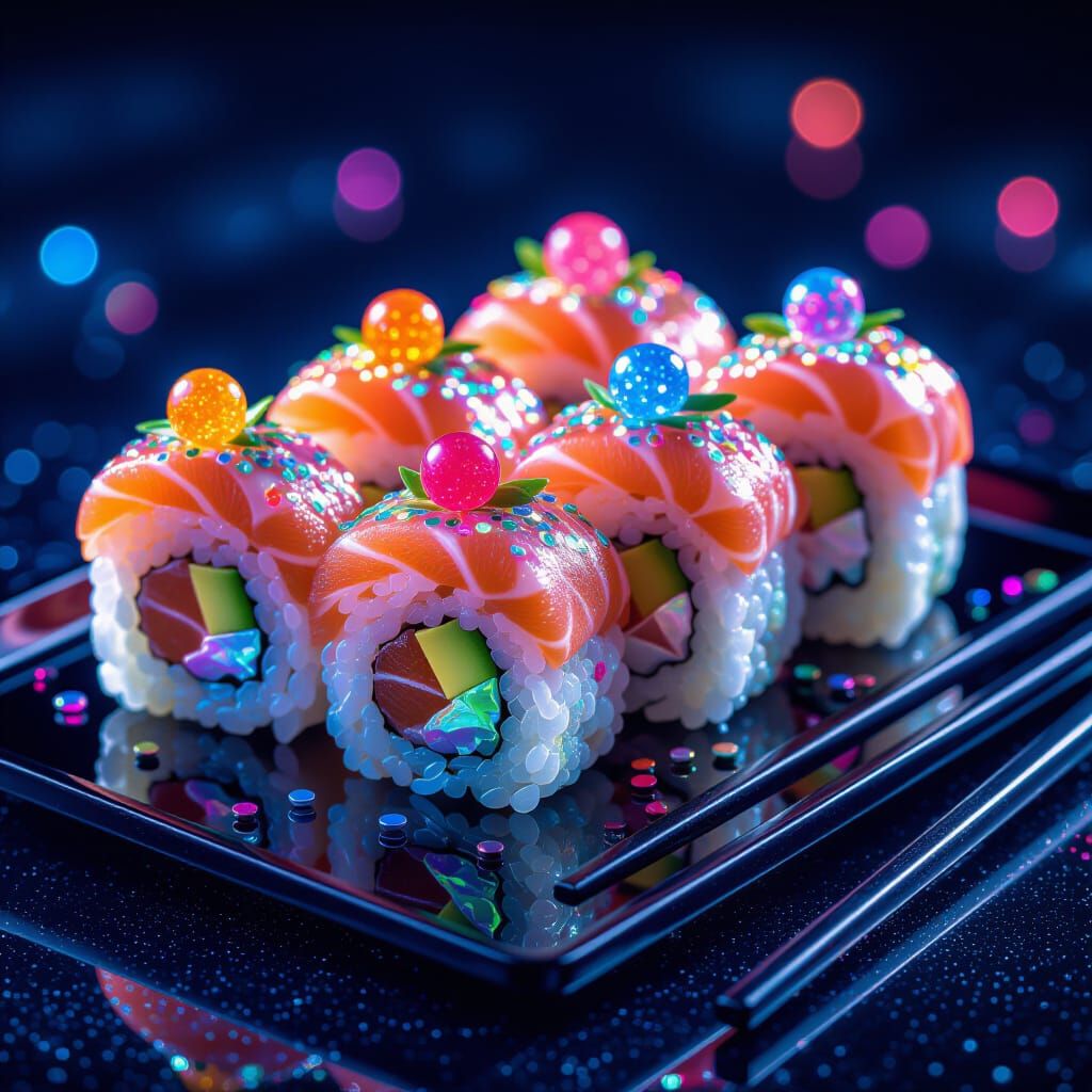 Food Made of Other Things - Cosmic Galaxy Sushi Rolls with ...