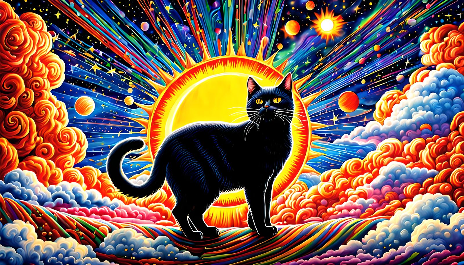 cosmic kitty - AI Generated Artwork - NightCafe Creator
