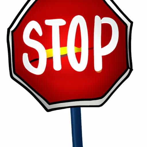 STOP - AI Generated Artwork - NightCafe Creator