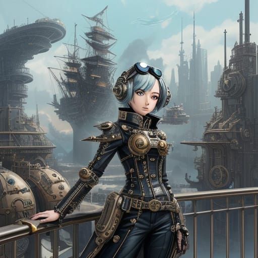 "Create an illustration inspired by *Range Murata's* style in *Last ...