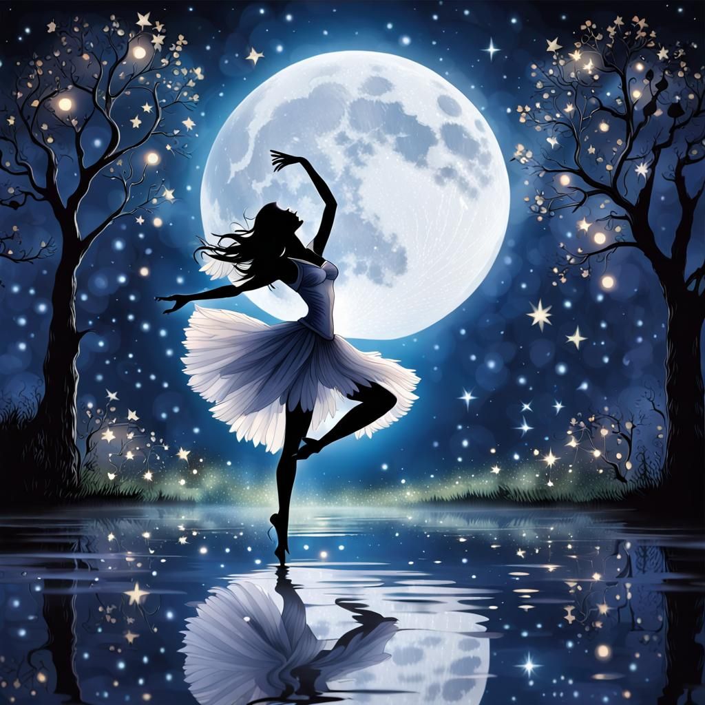 Dancing in the moonlight - AI Generated Artwork - NightCafe Creator