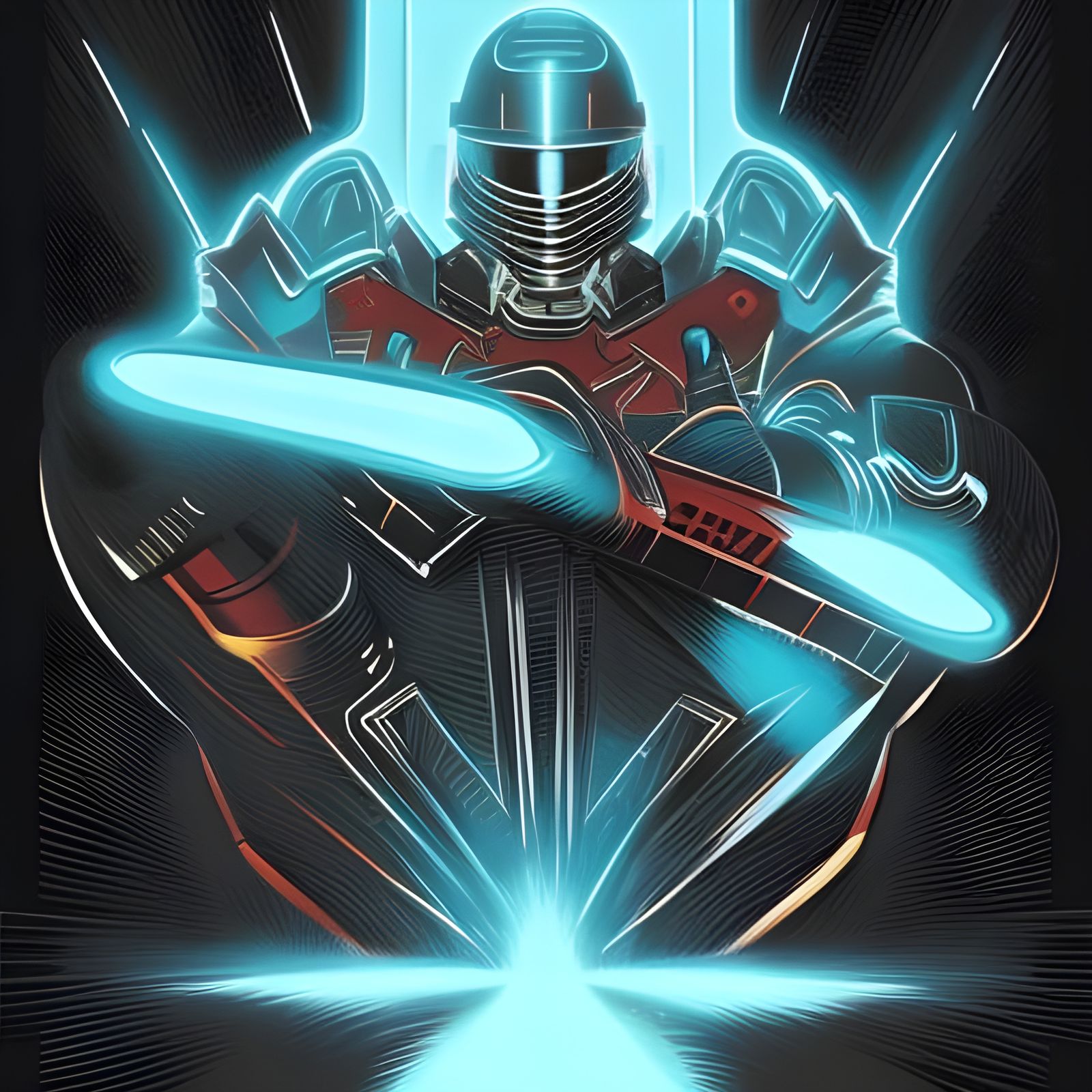 Tech-Knight - AI Generated Artwork - NightCafe Creator