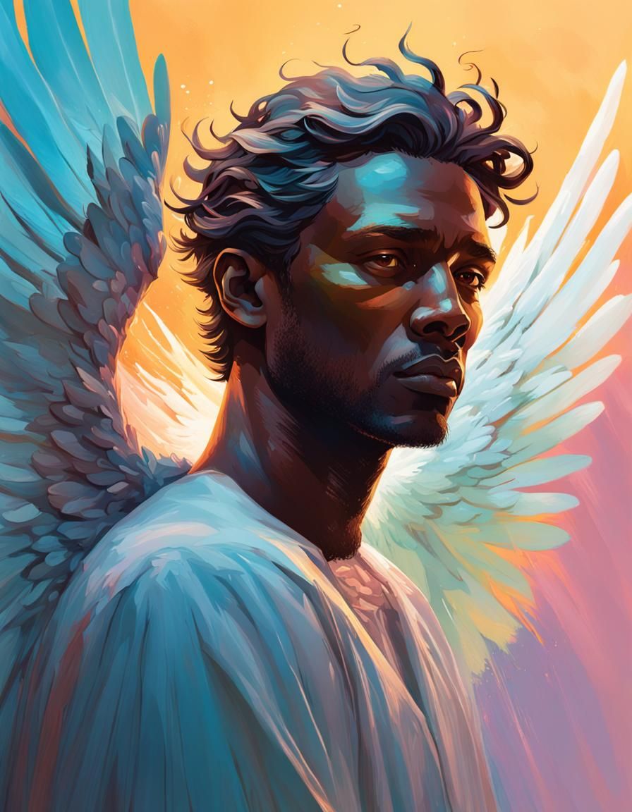 Pastel Angel - AI Generated Artwork - NightCafe Creator