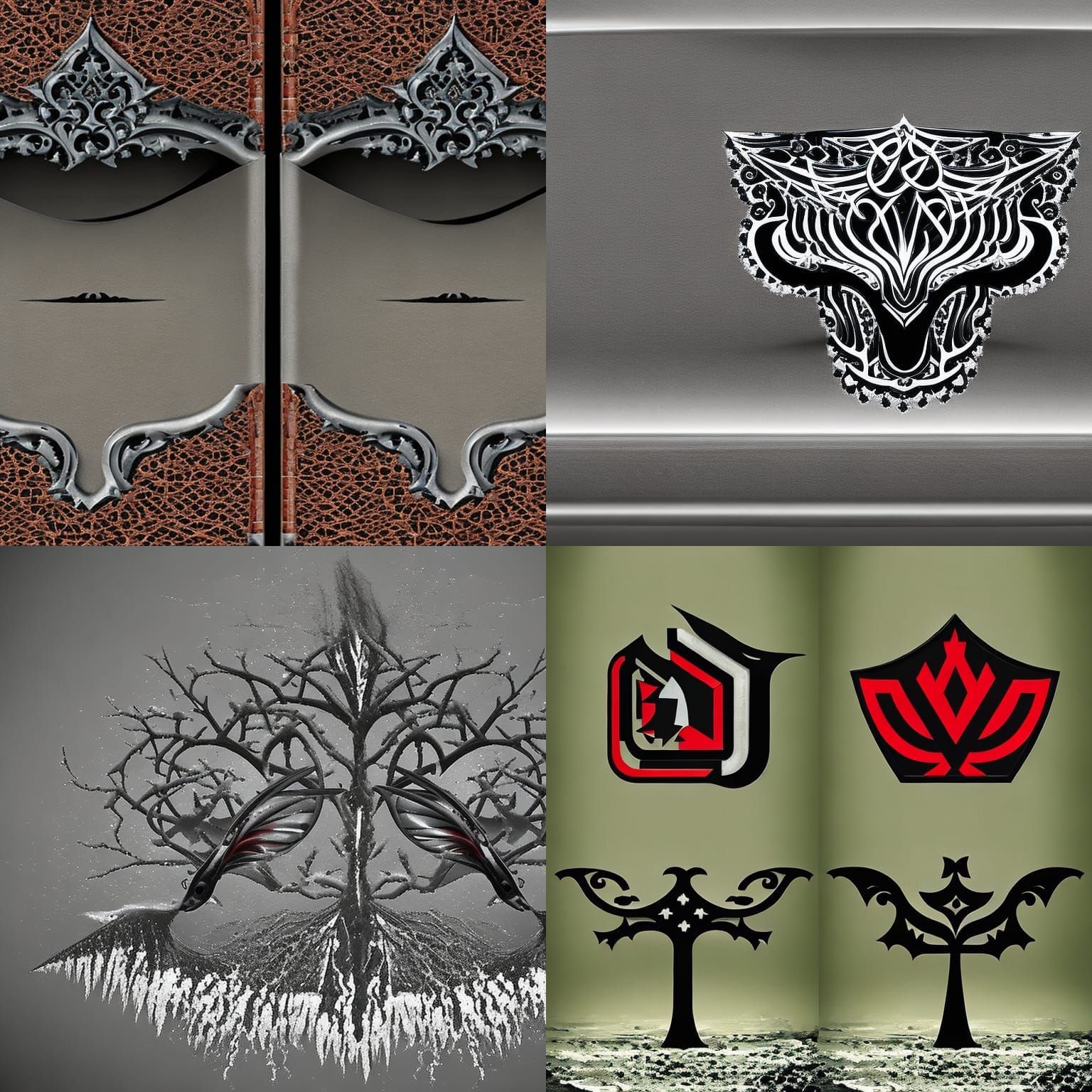 An email symbol melting and bleeding. Symmetrical and without ...