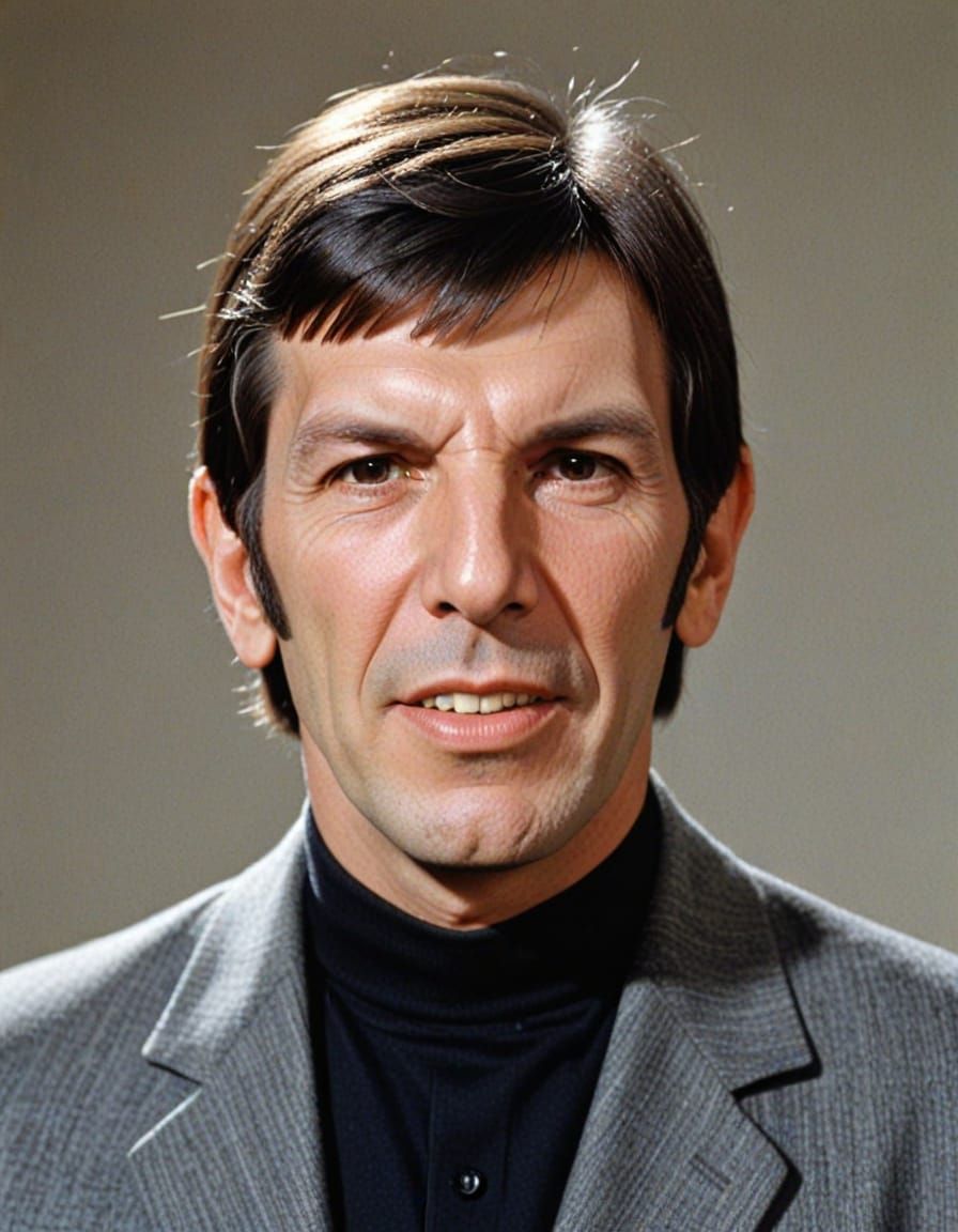 Leonard Nimoy (portrait generated in RealVisXL v4 Lightning)