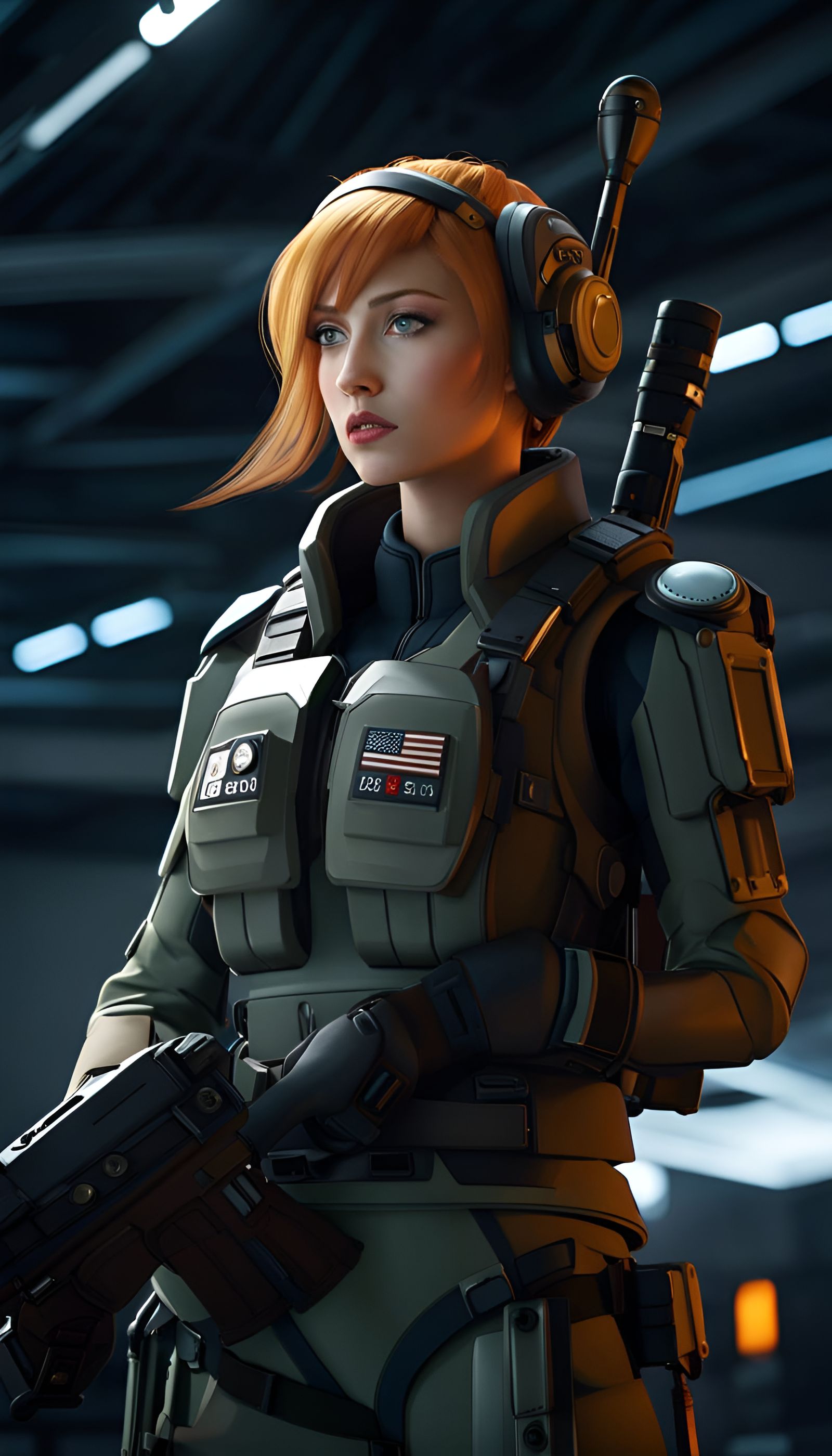 My Anime Military Waifu, DeviantArt cel-shaded anime drawing 4K 64 ...