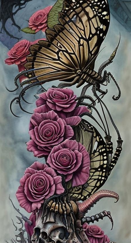 Lovecraftian Insects #9 - AI Generated Artwork - NightCafe Creator